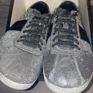 Gucci | Shoes | Gucci Glitter Sneakers | Poshmark